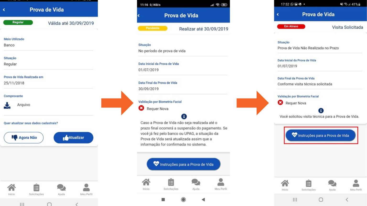 Recomeçar: Prova de Vida Digital liberada para acamados e idosos com ...